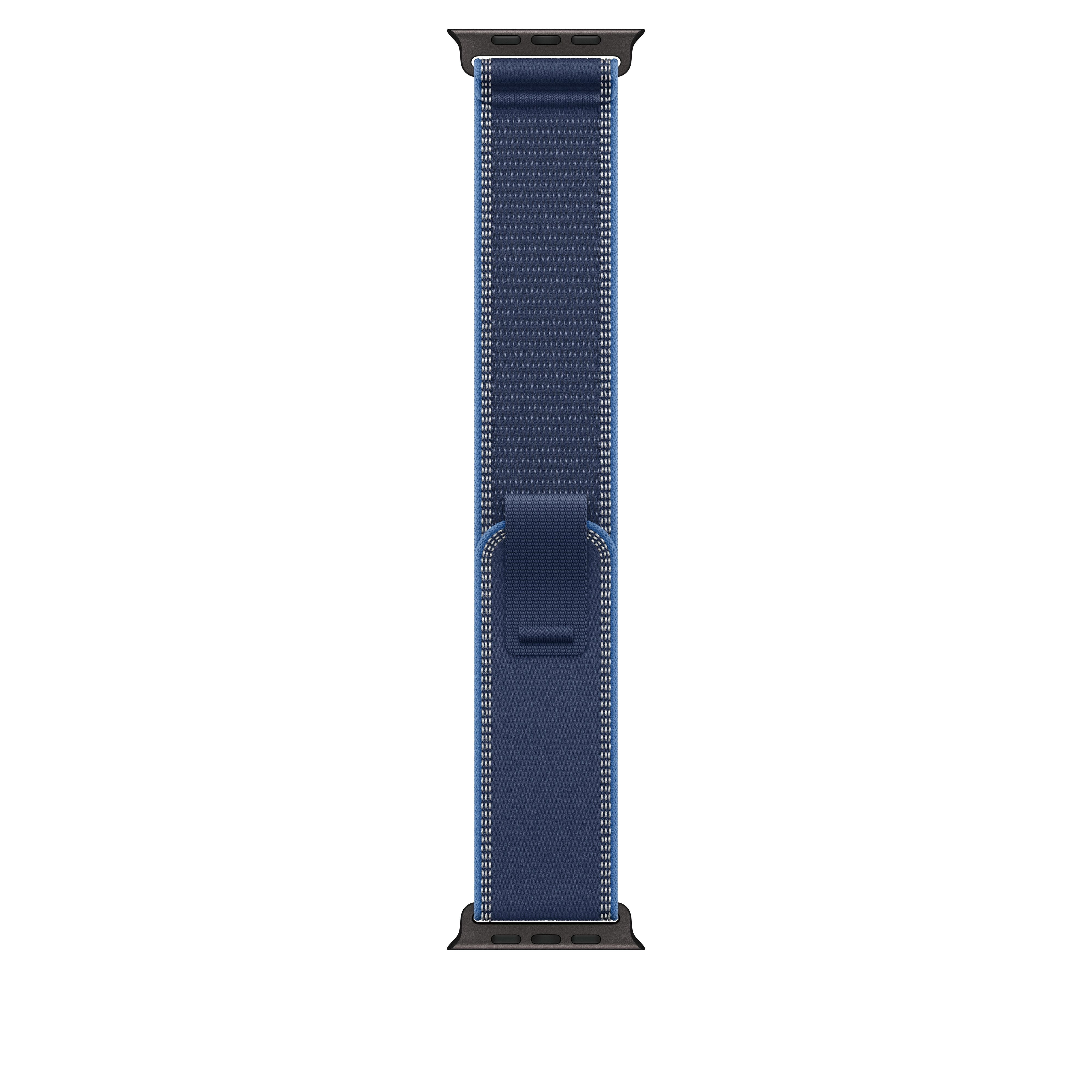 49/46 mm Blue/Bright Blue Trail Loop - M/L - Black Titanium Finish ...