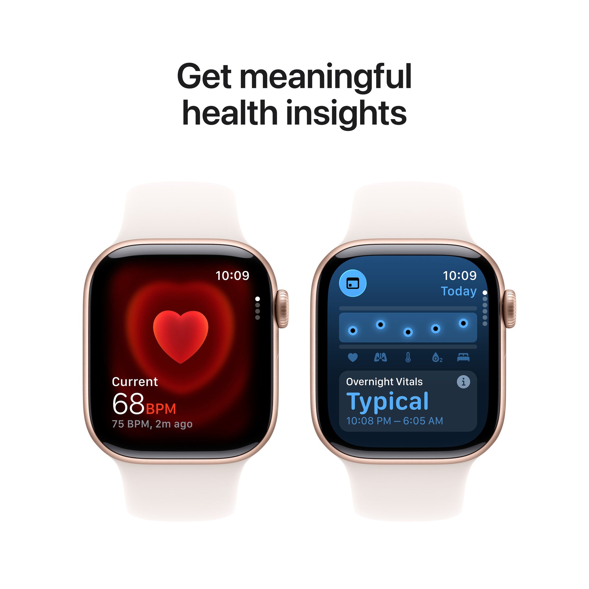 Apple Watch Series 11 GPS 42mm Rose Gold Aluminium Case with Light Blu ...