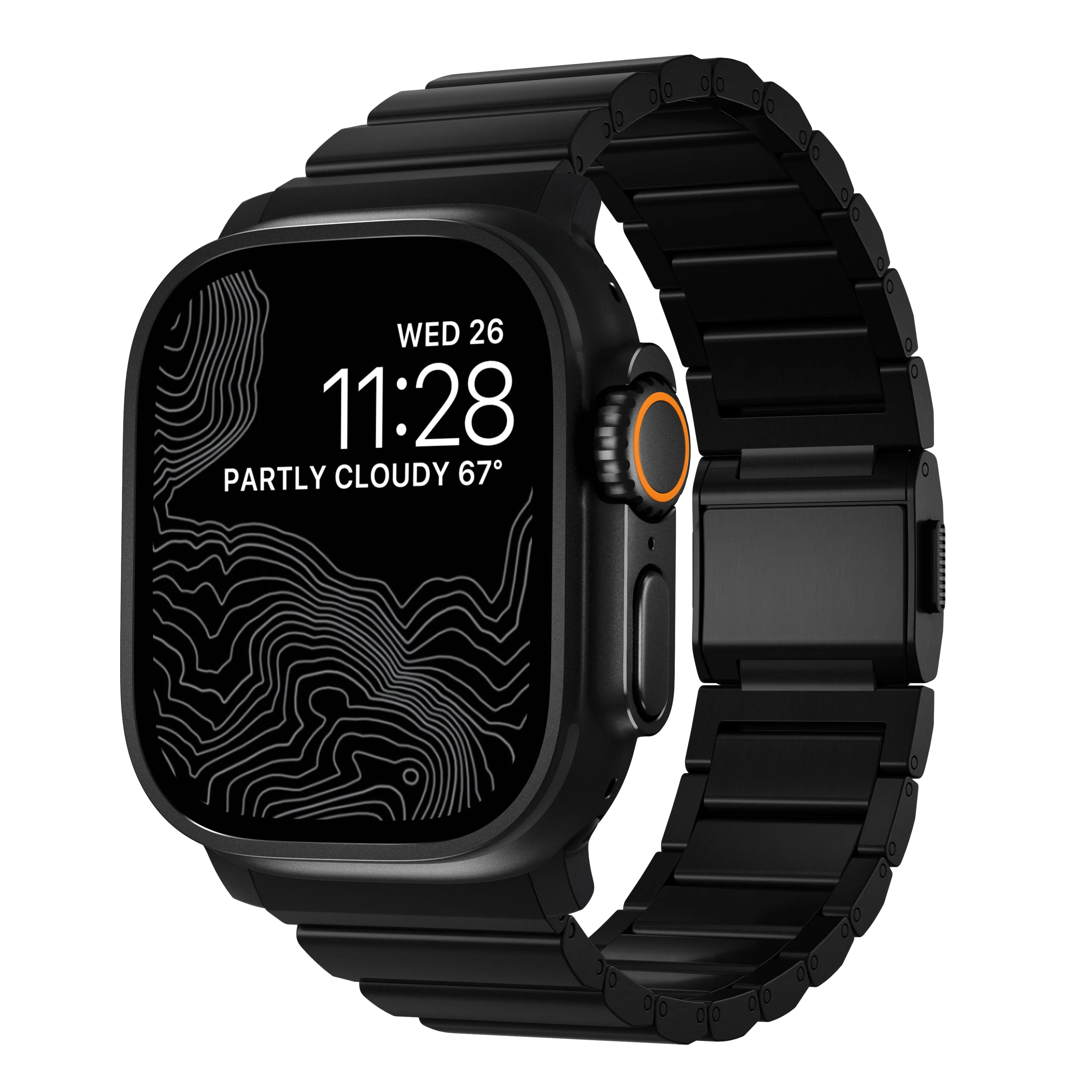 Nomad 49/46 mm Titanium reim V2 - Black – Eplehuset